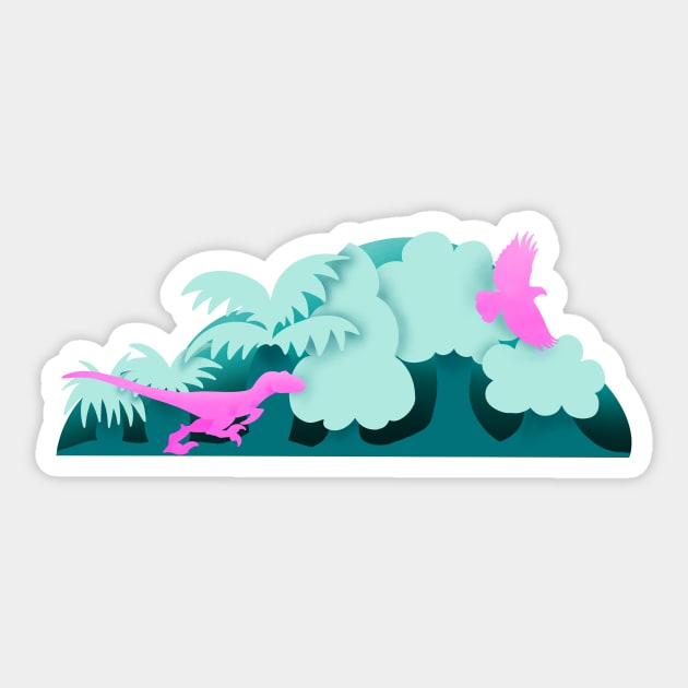 Raptor Evolution - Dinosaur Evolution - Sticker | TeePublic